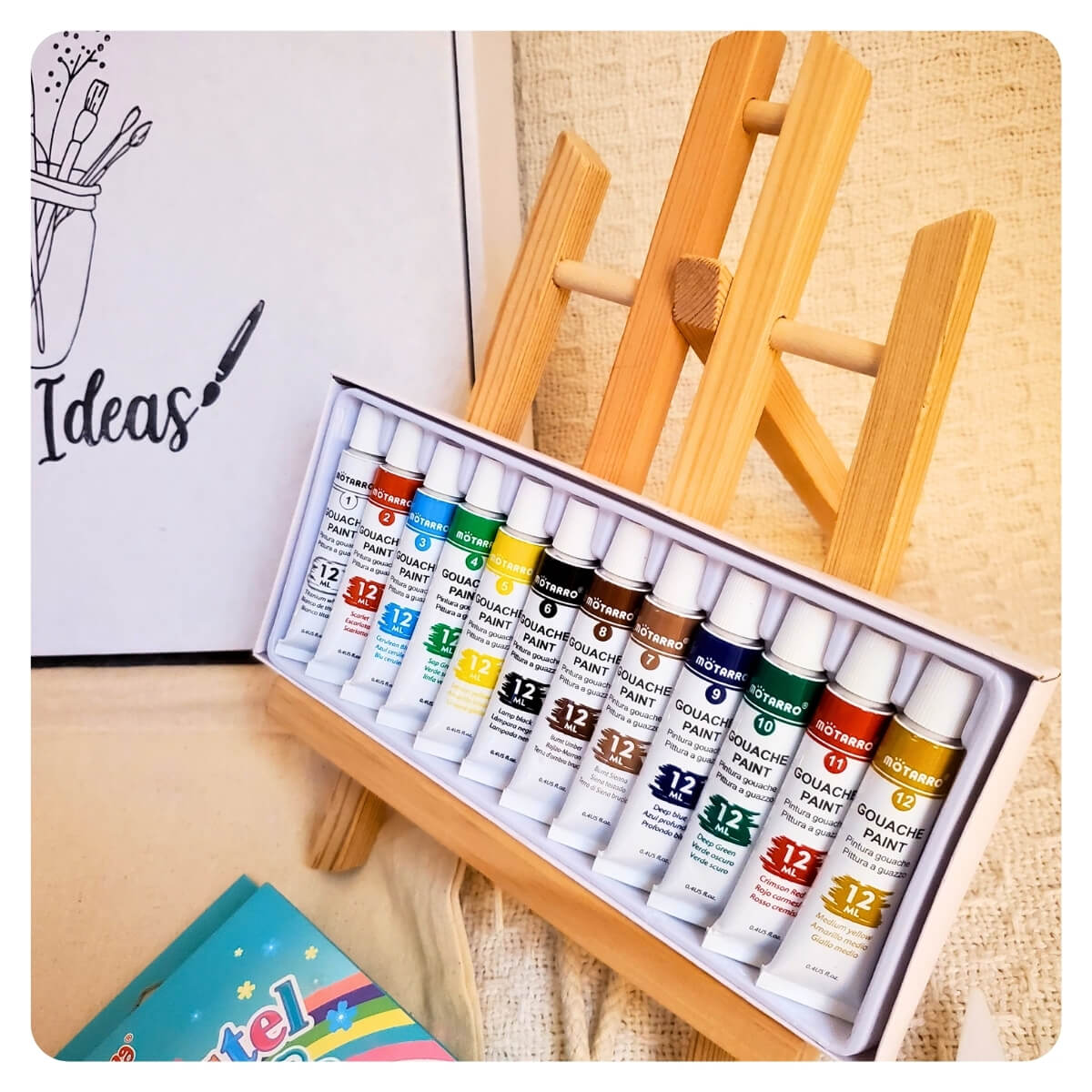 Pinturas Témperas Gouache | Set 12 Colores de 12 ml - Celebra Ideas